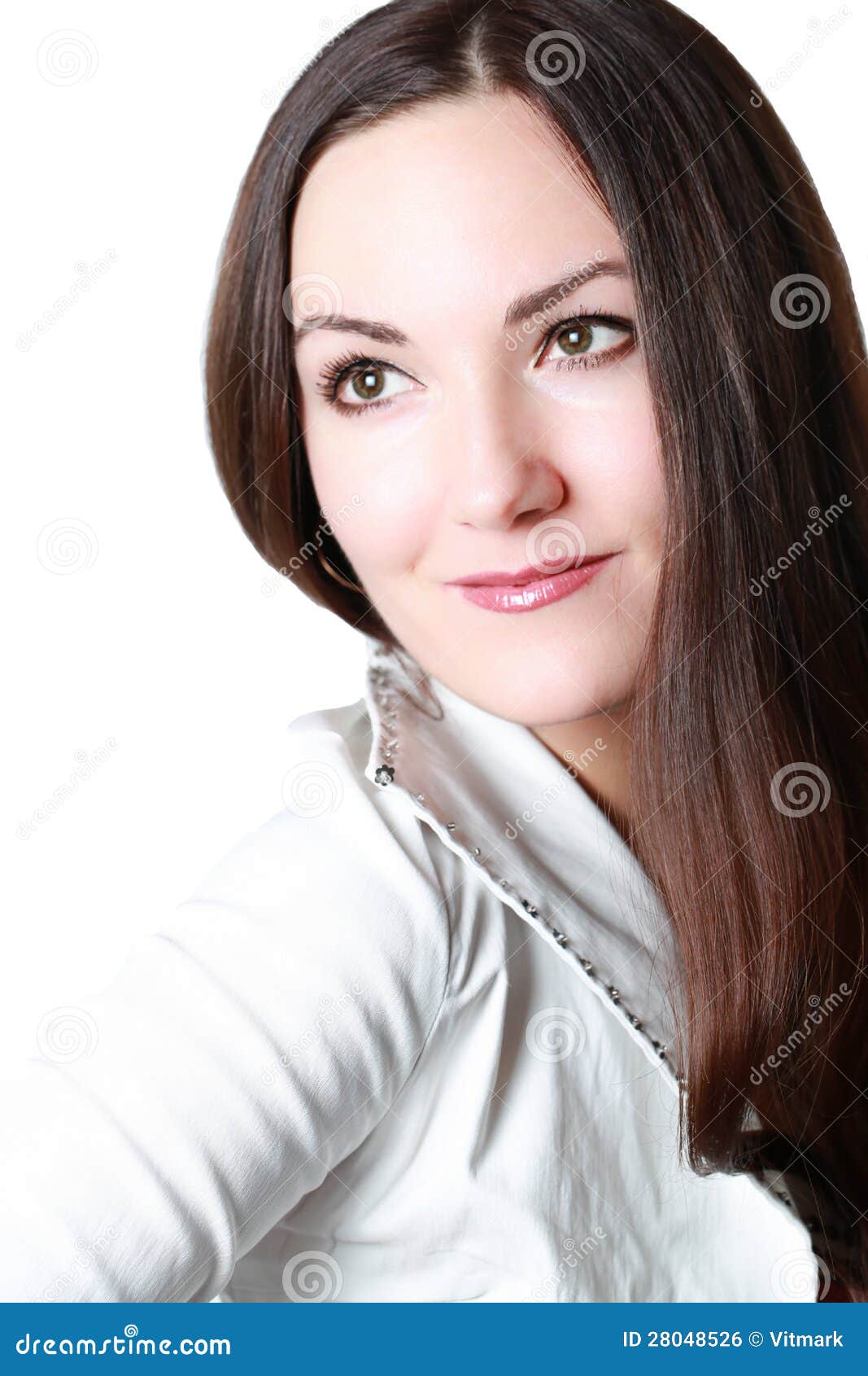 Mujer Hermosa Con El Pelo Trigueno Foto de archivo - Imagen de adulto ...