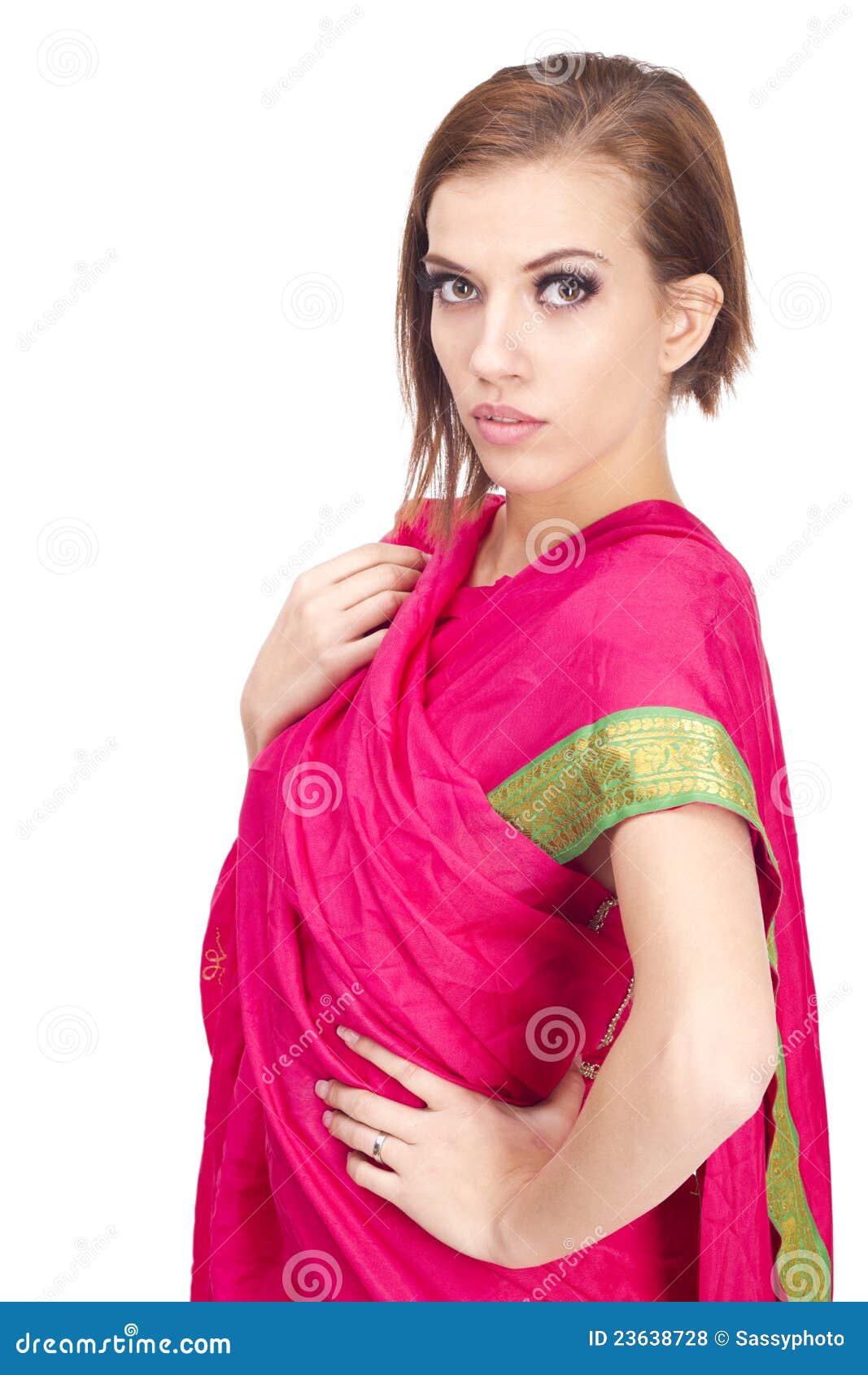 Mujer Hermosa En La Ropa India Tradicional Foto de archivo - Imagen de ...