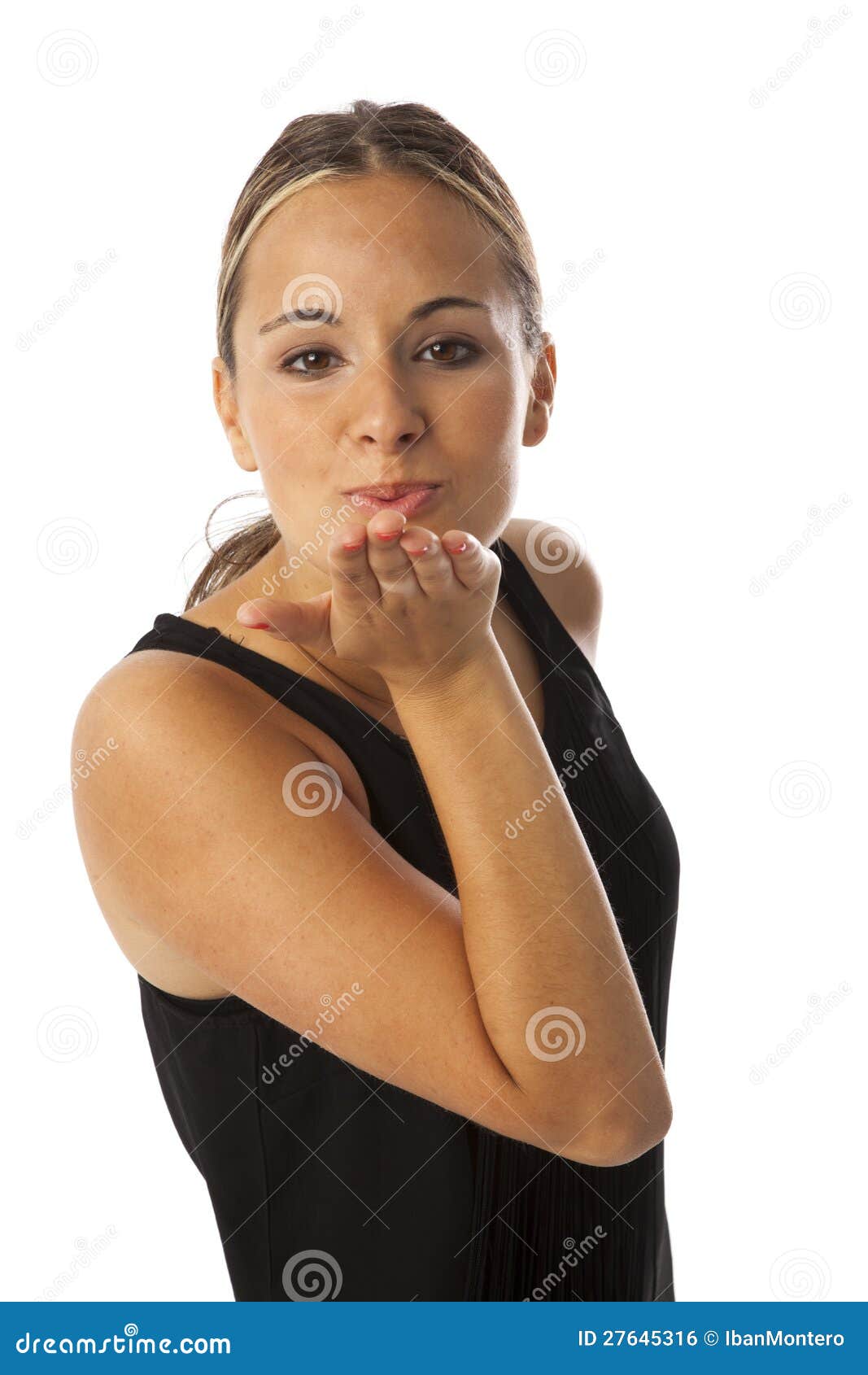 Mujer Hermosa Joven Verdadera Foto de archivo - Imagen de joven, fondo ...