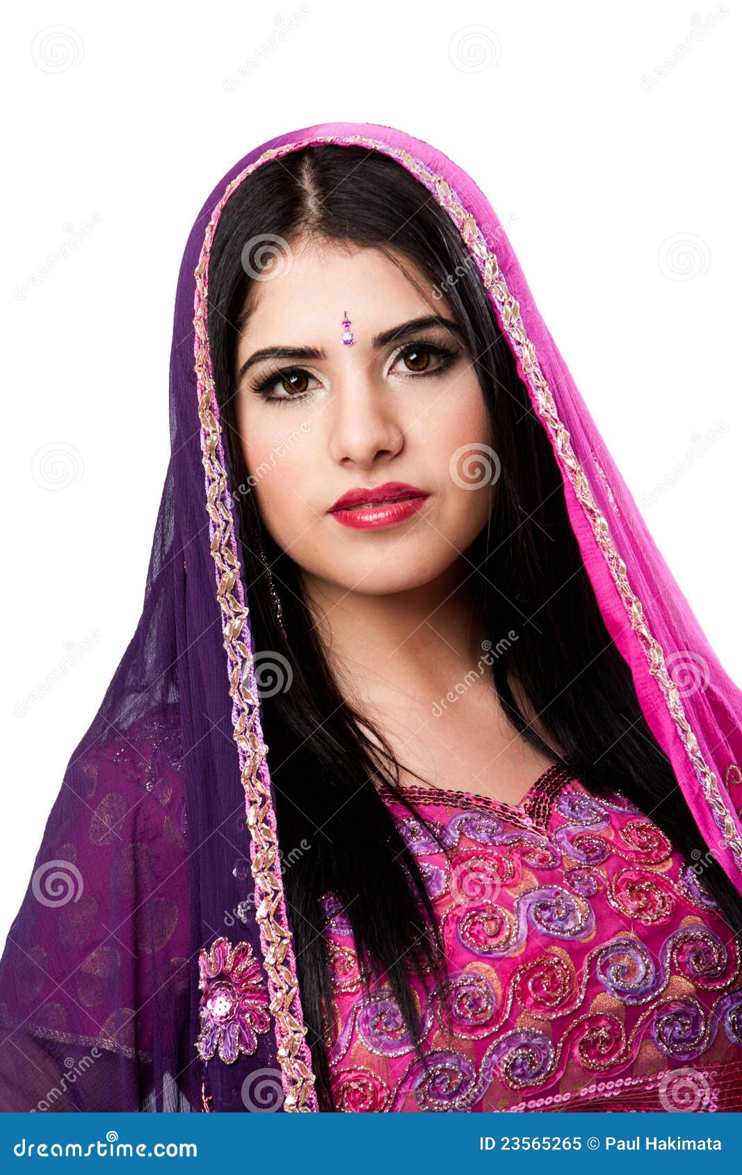 Mujer hindú india hermosa imagen de archivo. Imagen de pista - 23565265