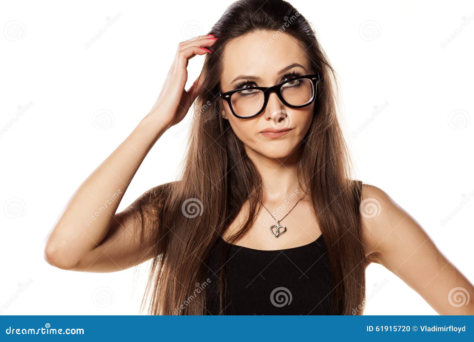 Mujer insegura foto de archivo. Imagen de mujer, estudiante - 61915720