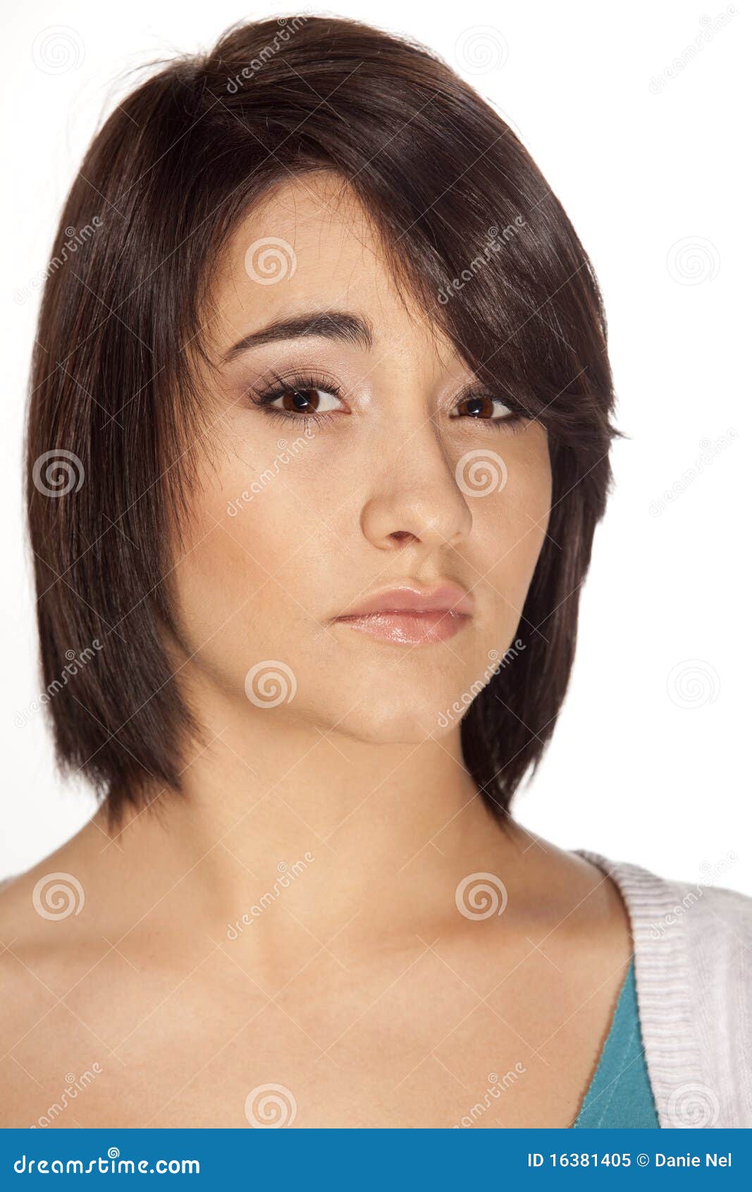 Mujer joven cobarde imagen de archivo. Imagen de cobarde - 16381405