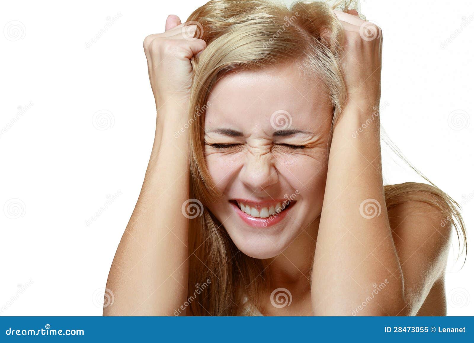 Mujer joven desesperada imagen de archivo. Imagen de dolor - 28473055