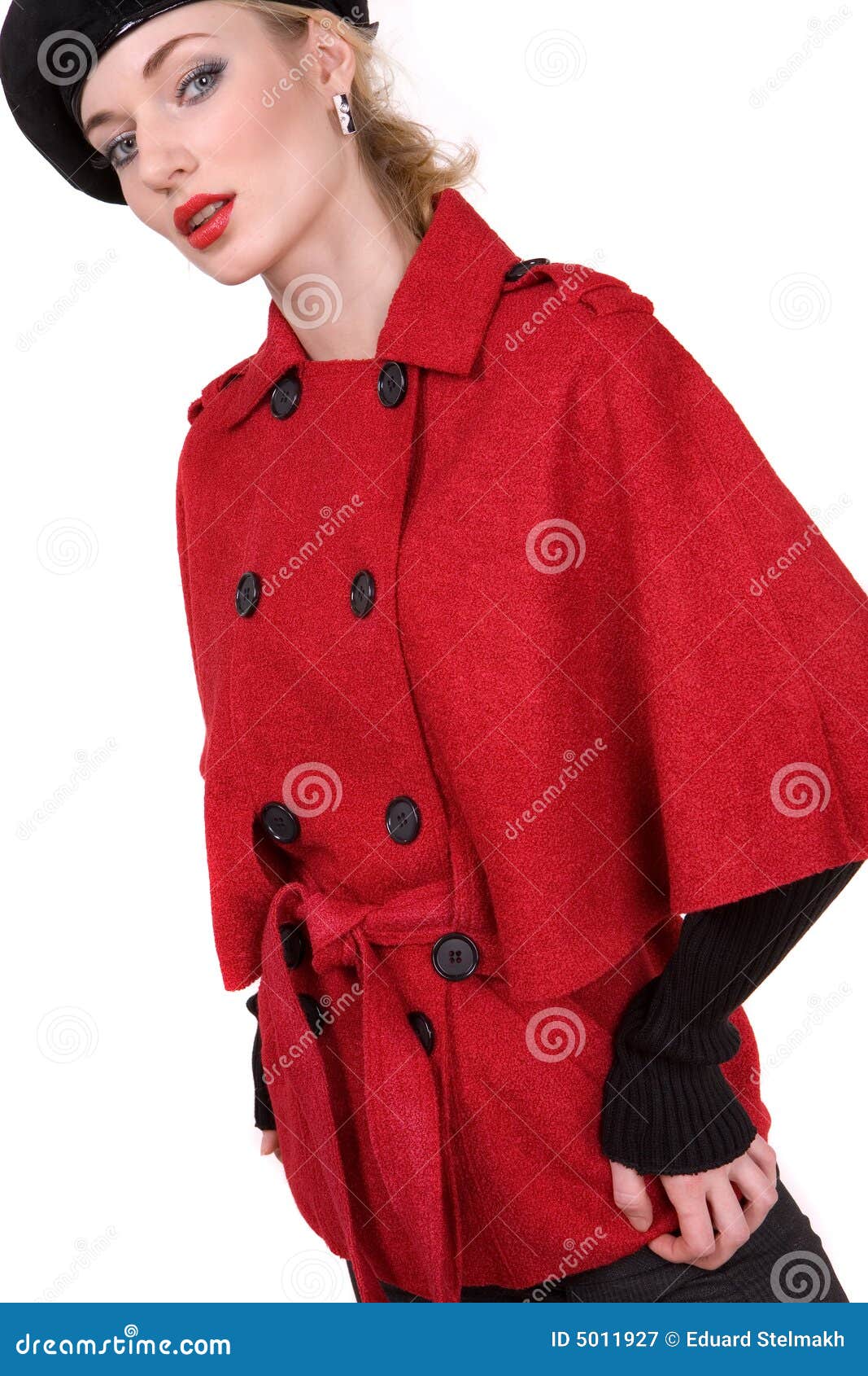 Mujer Joven Hermosa En Ropa Roja Imagen de archivo - Imagen de belleza ...