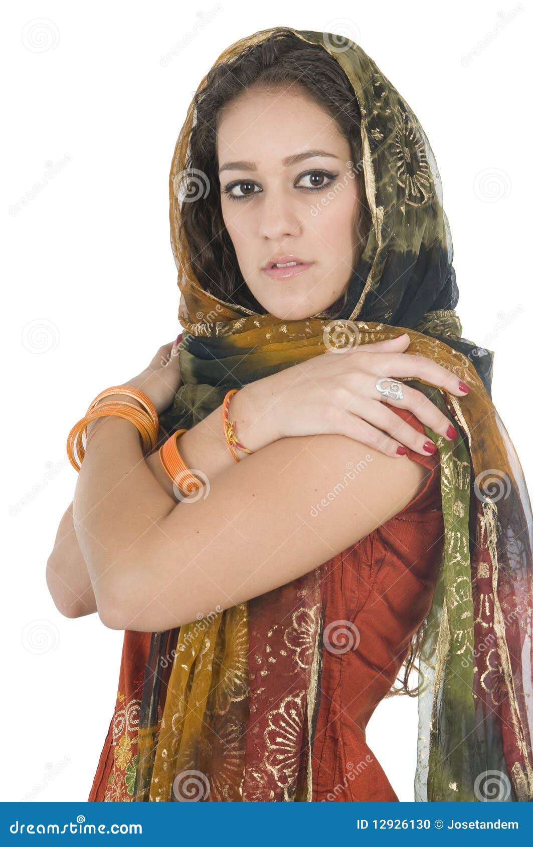 Mujer Joven India En La Ropa Tradicional Foto de archivo - Imagen de ...