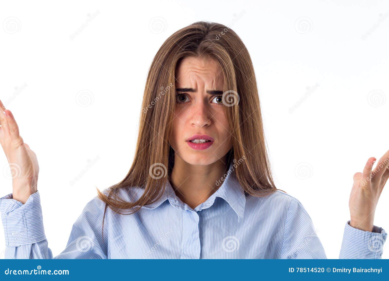 Mujer Joven Que Parece Confundida Foto de archivo - Imagen de confianza ...