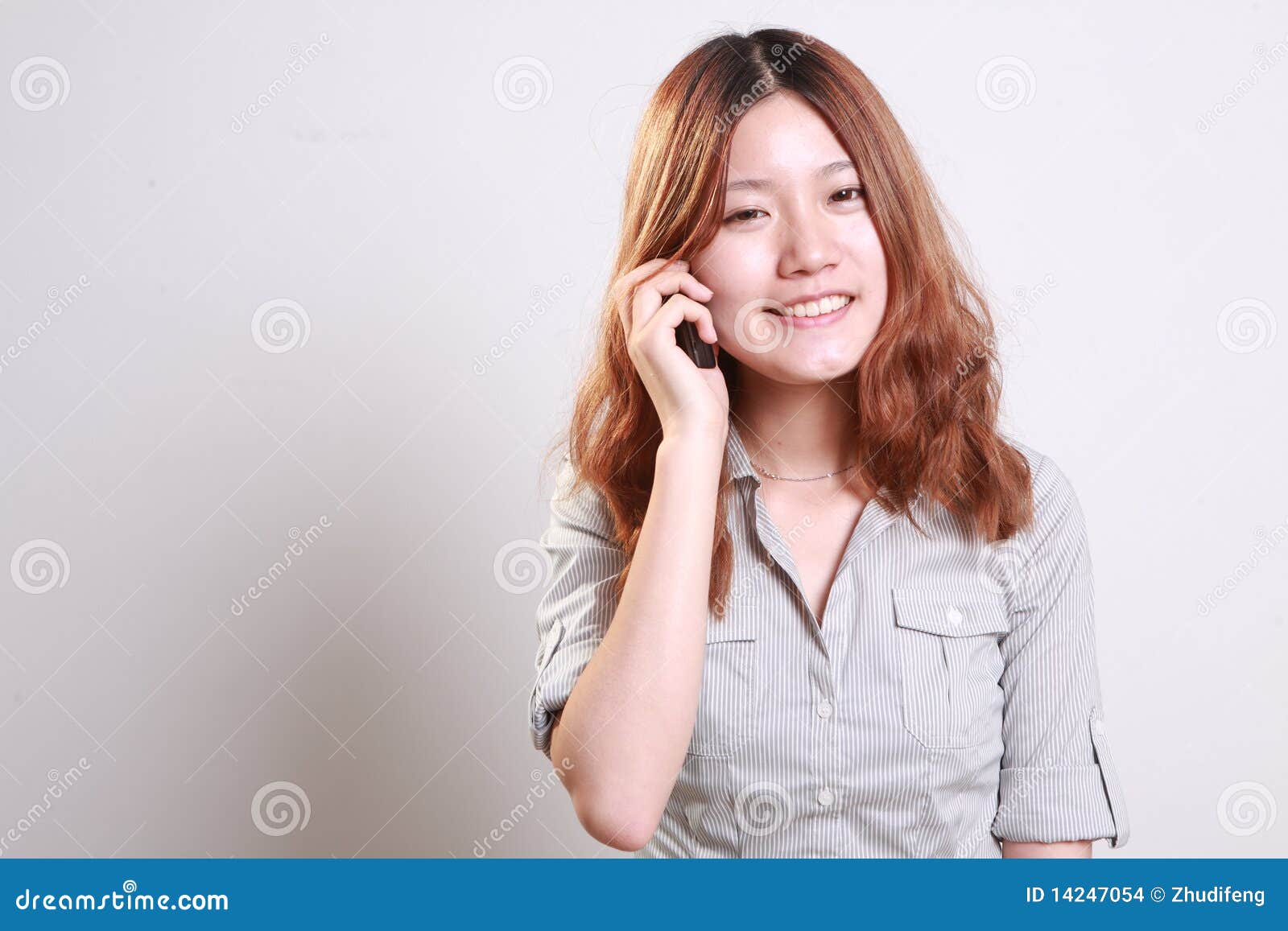 Mujer llamada foto de archivo. Imagen de persona, teléfono - 14247054