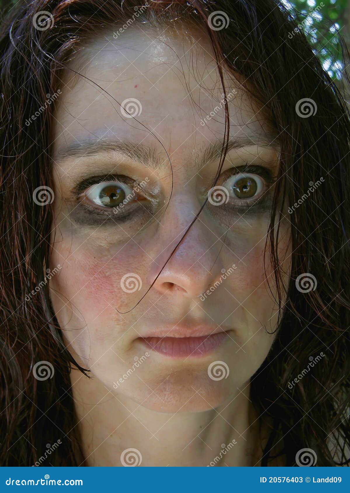 Mujer loca imagen de archivo. Imagen de vagabundo, bipolar - 20576403