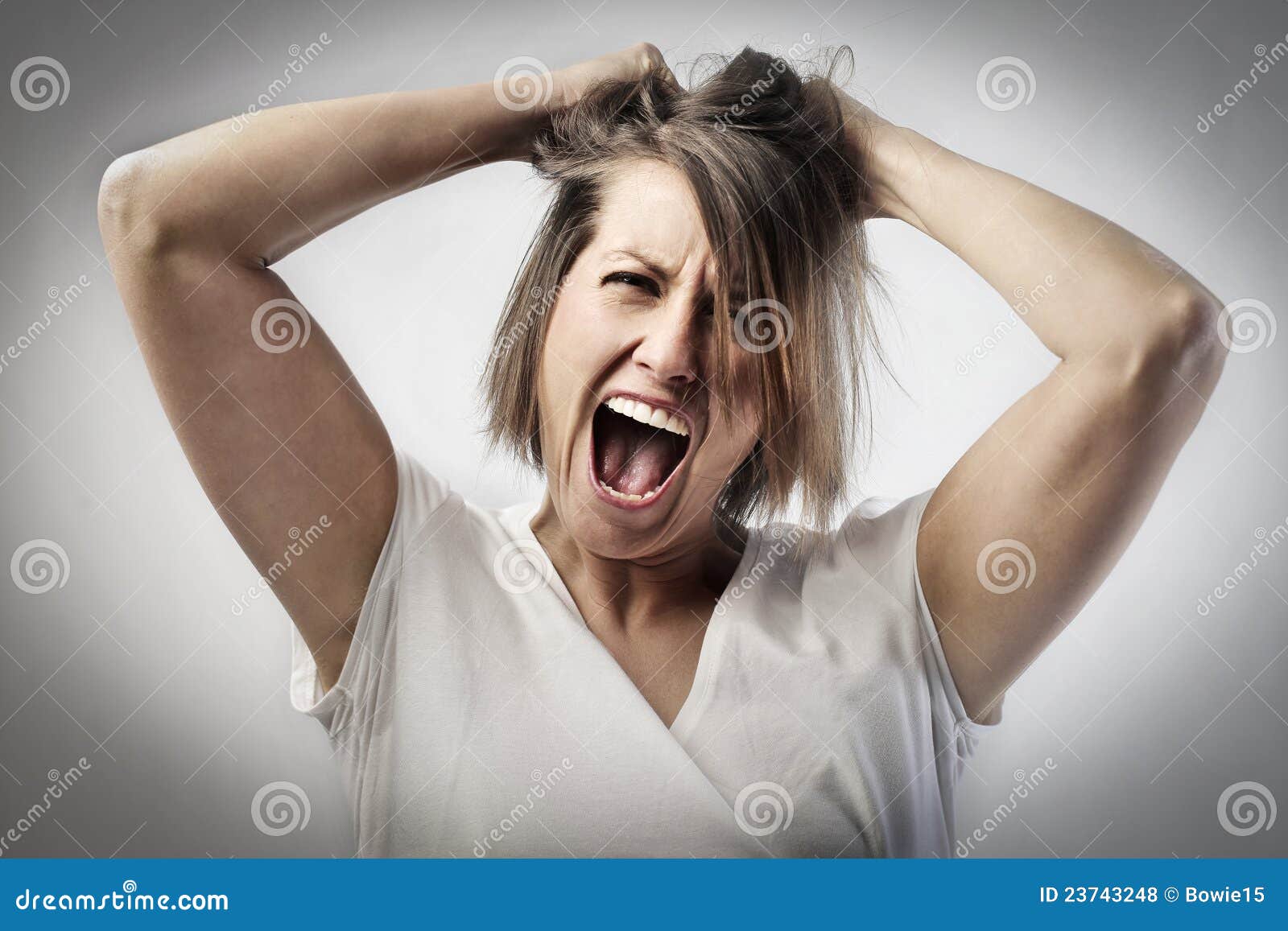 Mujer loca foto de archivo. Imagen de locura, reprimenda - 23743248