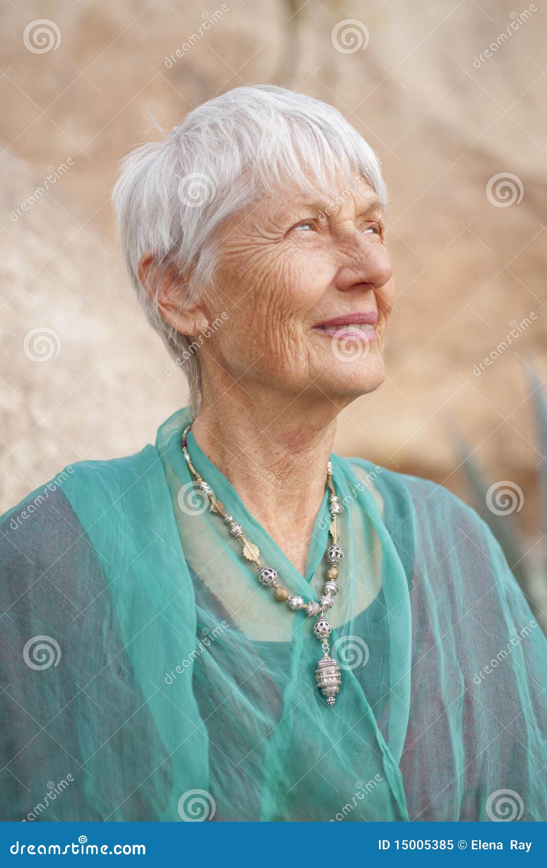 Mujer mayor visionaria imagen de archivo. Imagen de belleza - 15005385