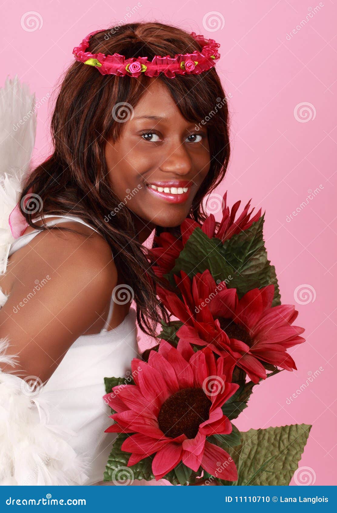 Mujer negra hermosa foto de archivo. Imagen de corona - 11110710