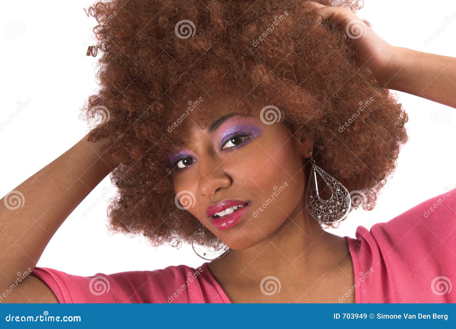 Mujer negra hermosa imagen de archivo. Imagen de piel, retro - 703949