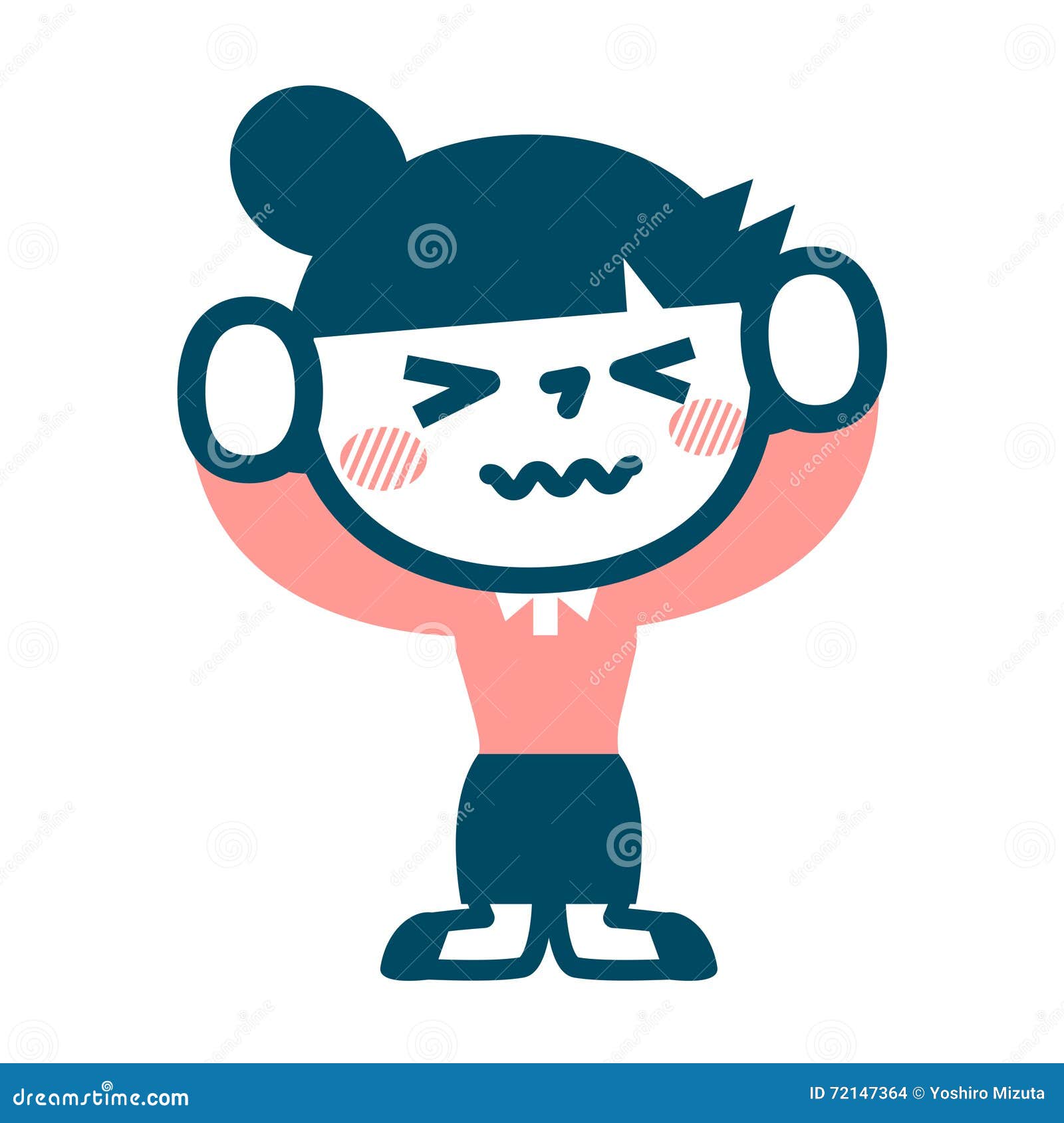 Mujer para tolerar cólera ilustración del vector. Ilustración de vector ...