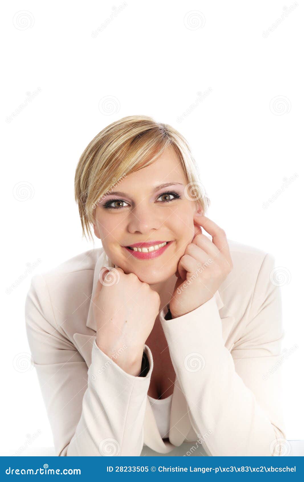 Mujer Profesional Sonriente Confiada Imagen de archivo - Imagen de ...