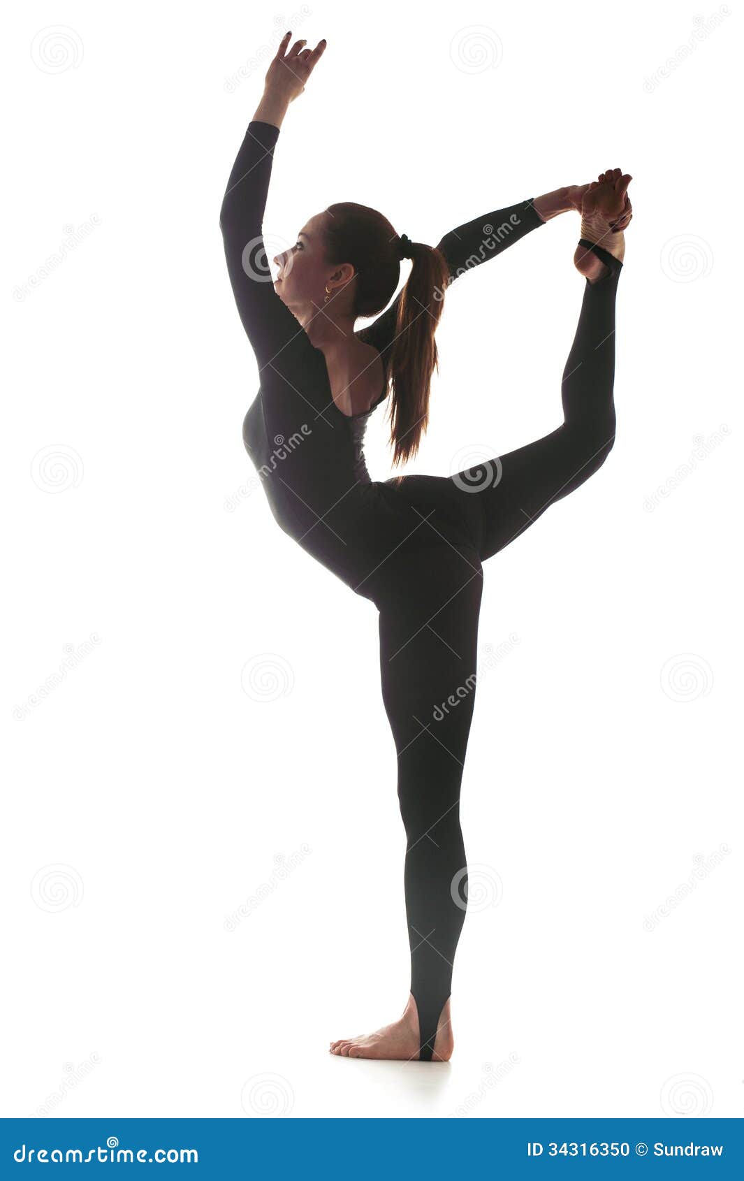 Mujer Que Baila Danza Acrobática Foto de archivo - Imagen de fondo ...