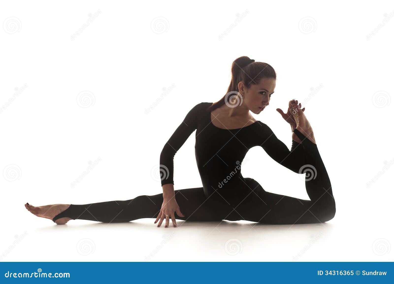 Mujer Que Baila Danza Acrobática Imagen de archivo - Imagen de hembra ...