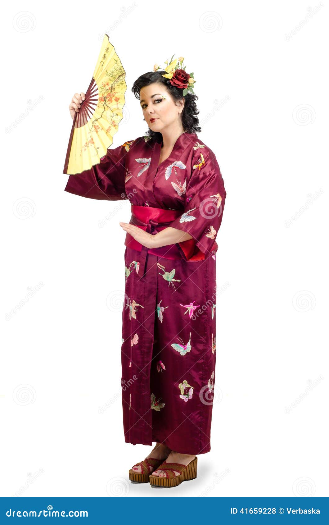 Mujer Que Lleva La Ropa De Extremo Oriente Nacional Tradicional Foto de ...