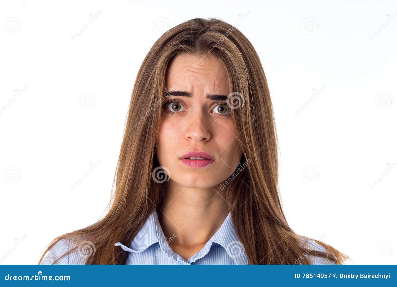 Mujer Que Parece Confundida Imagen de archivo - Imagen de belleza, cara ...