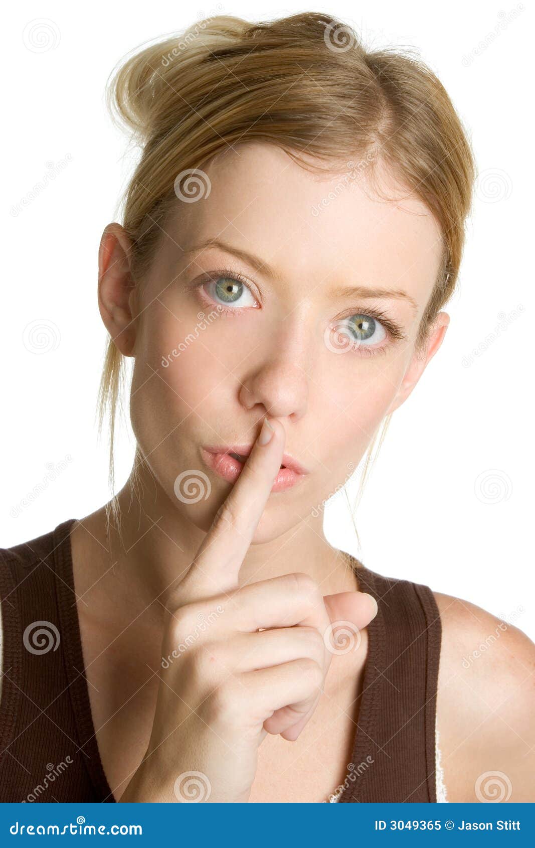 Mujer reservada imagen de archivo. Imagen de fondo, blanco - 3049365