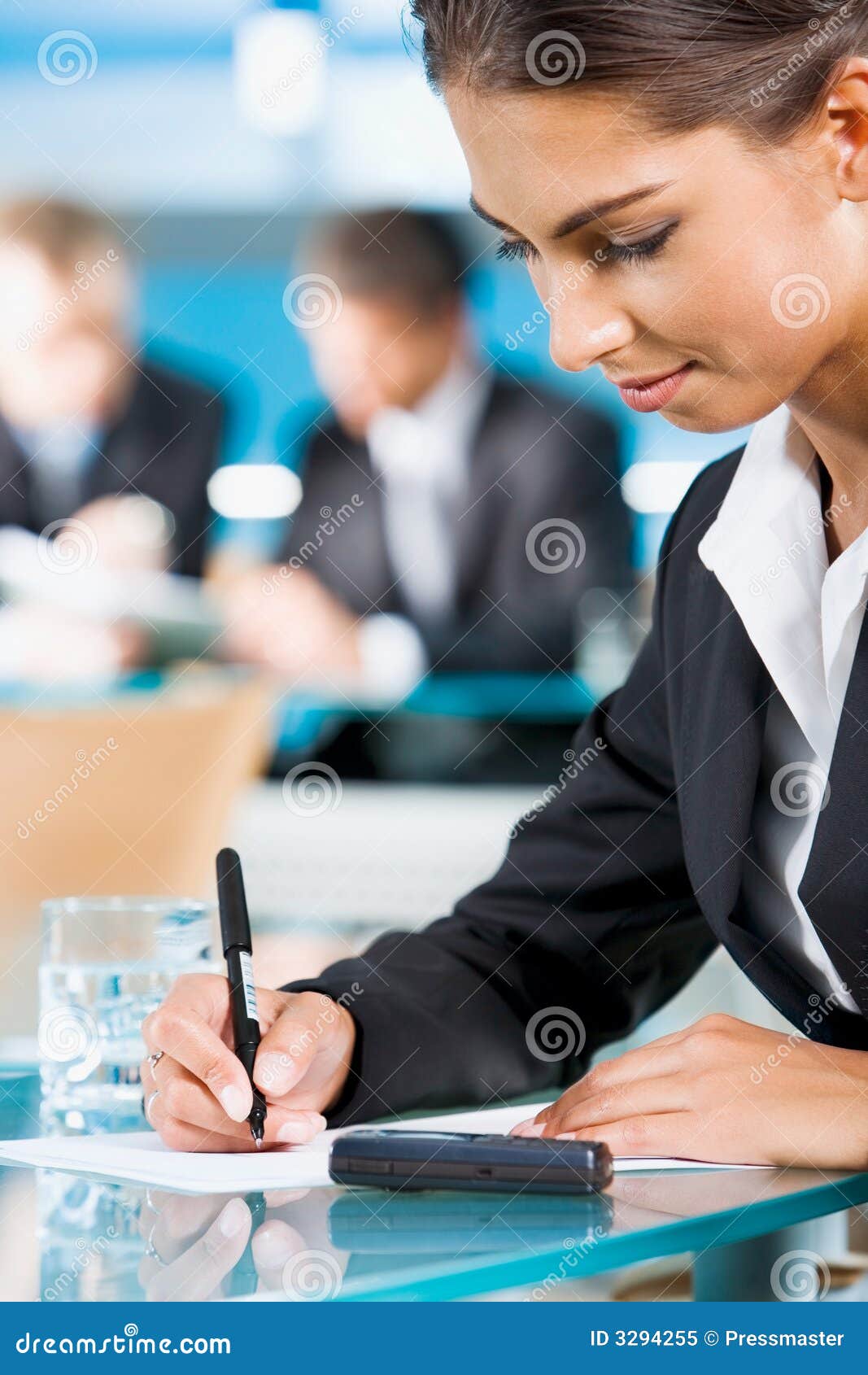 Mujer responsable imagen de archivo. Imagen de grupo, papel - 3294255