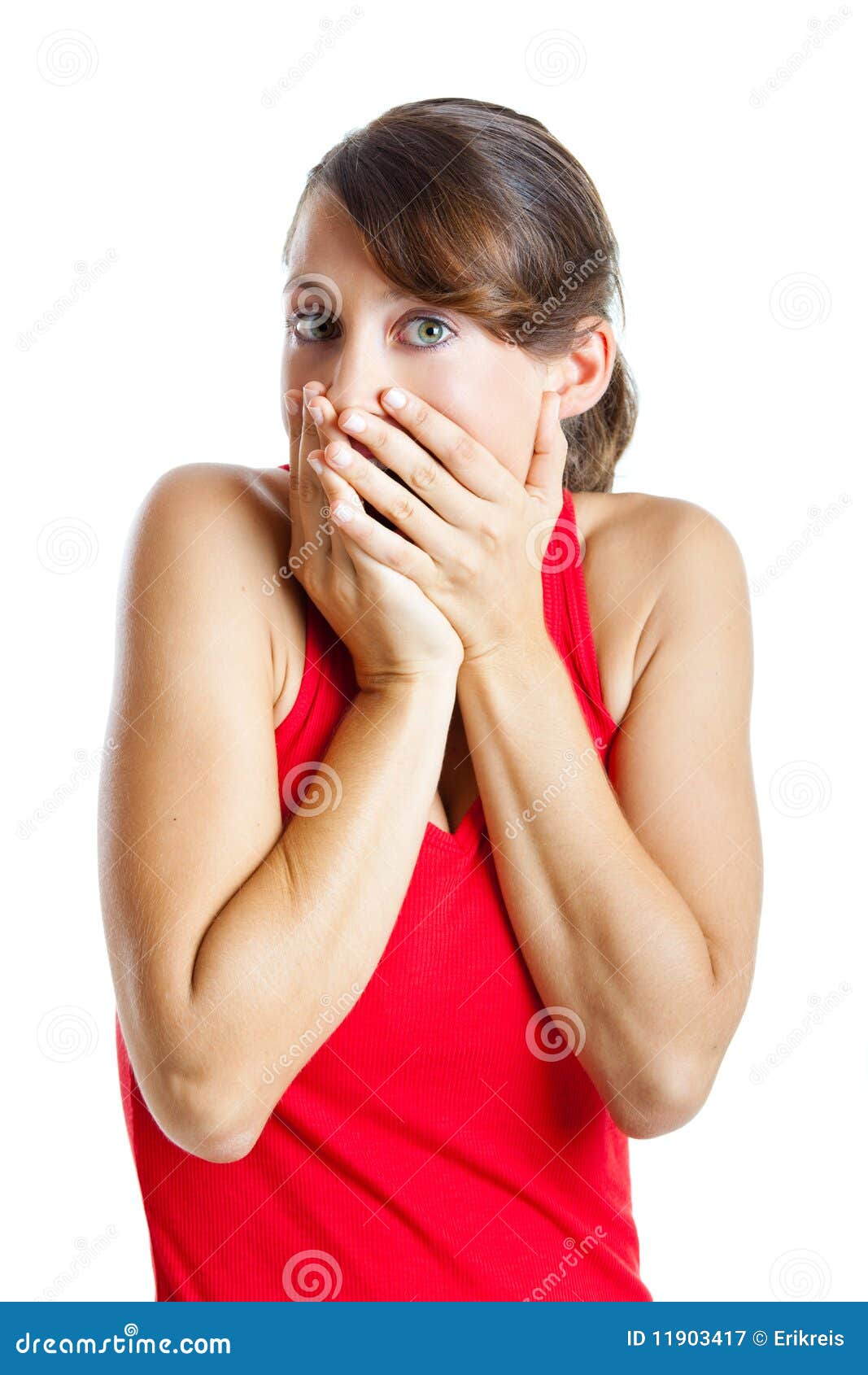 Mujer sorprendida imagen de archivo. Imagen de belleza - 11903417