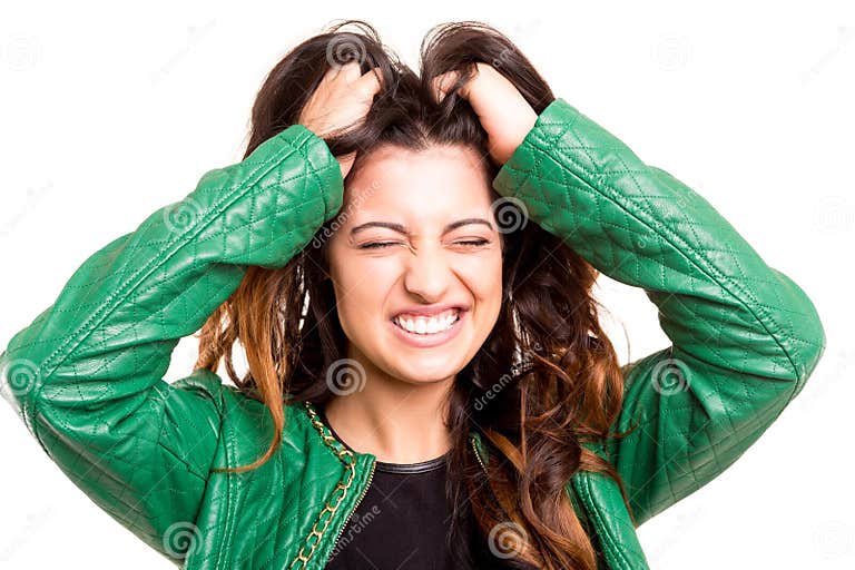 Mujer subrayada foto de archivo. Imagen de empresario - 32611456