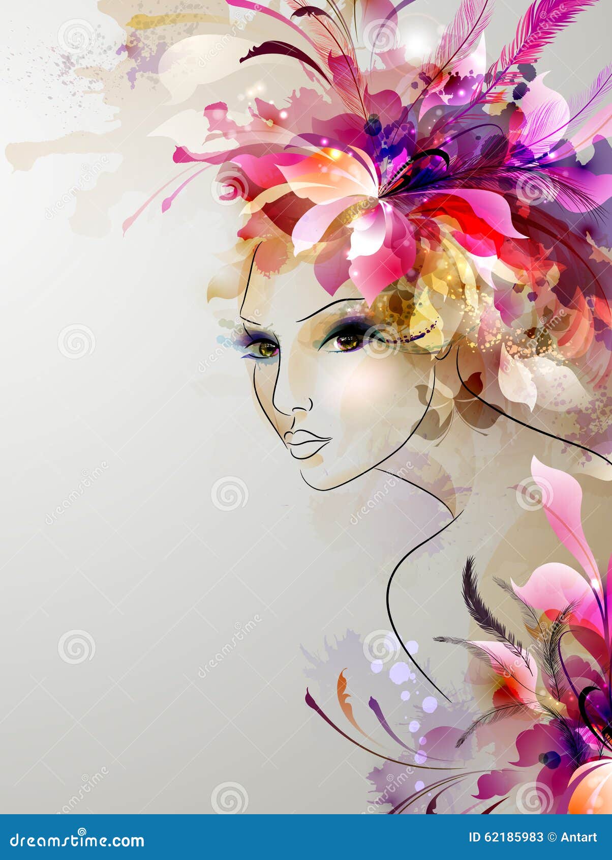 Mujeres Abstractas Hermosas Ilustración del Vector - Ilustración de ...