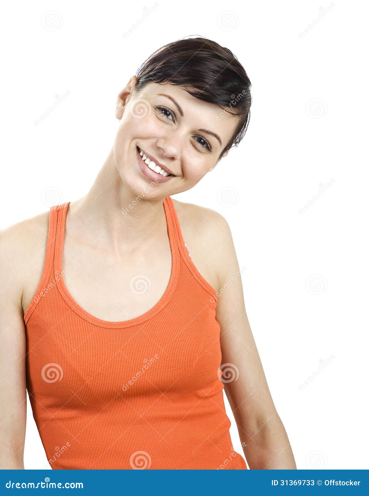 Mujeres sonrientes jovenes imagen de archivo. Imagen de brillante ...