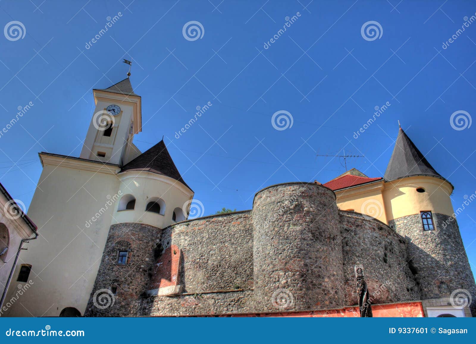 Mukachevo stock image. Image of ruined, wall, castle, staircase - 9337601