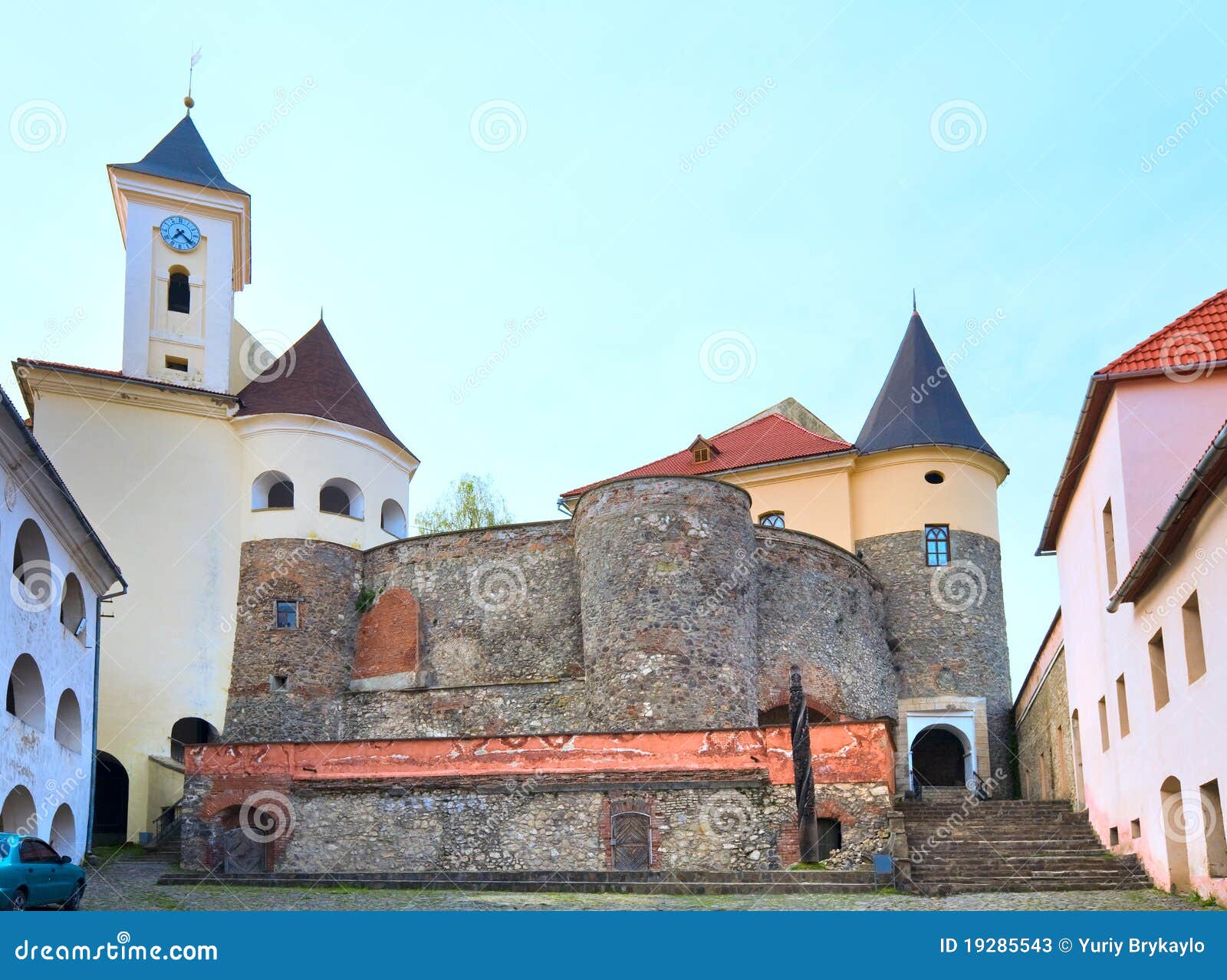 Mukachevo Castle View (Ukraine) Stock Image - Image of palanok ...