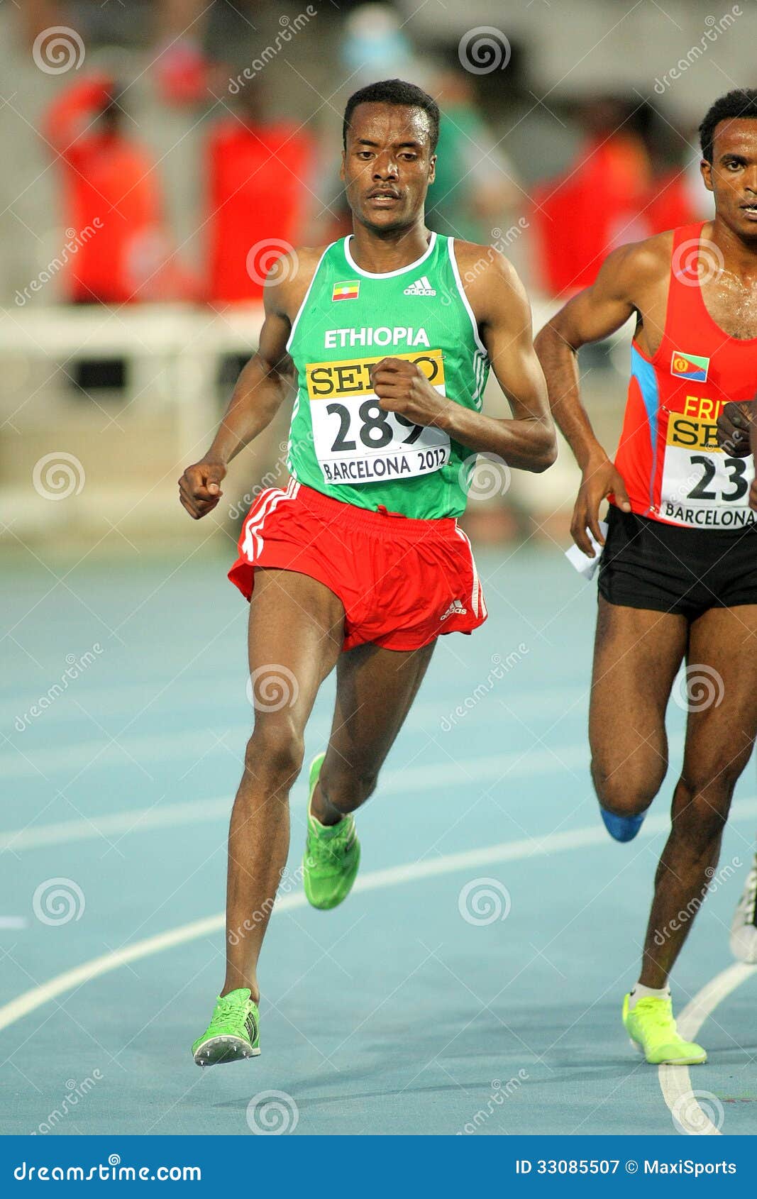 Muktar Edris de Etiopía fotografía editorial. Imagen de meta - 33085507