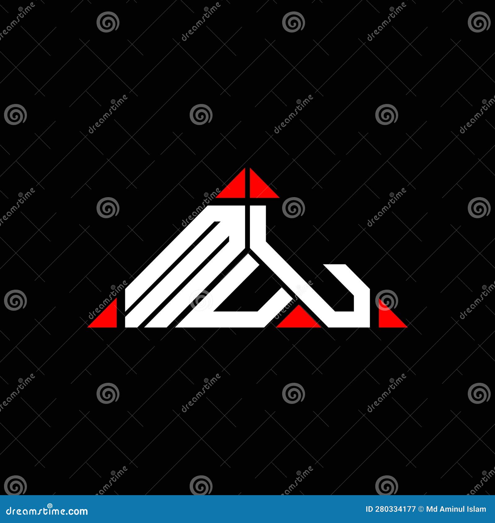 MUL Letter Logo Creative Design with Vector Graphic, MUL Stock Vector ...