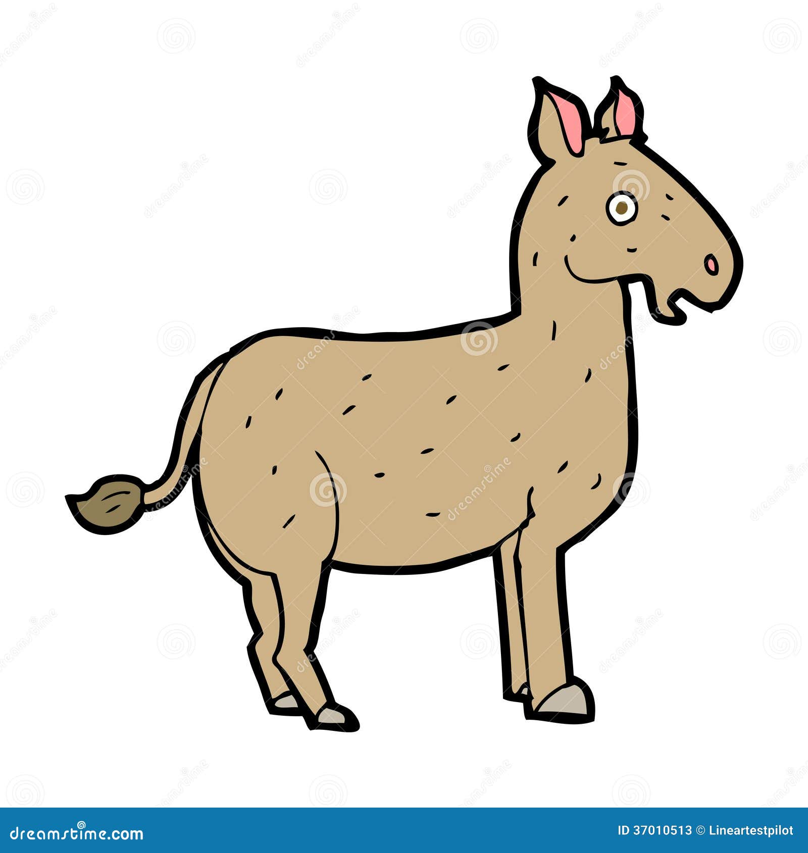 Mula dos desenhos animados ilustração stock. Ilustração de bobo - 37010513