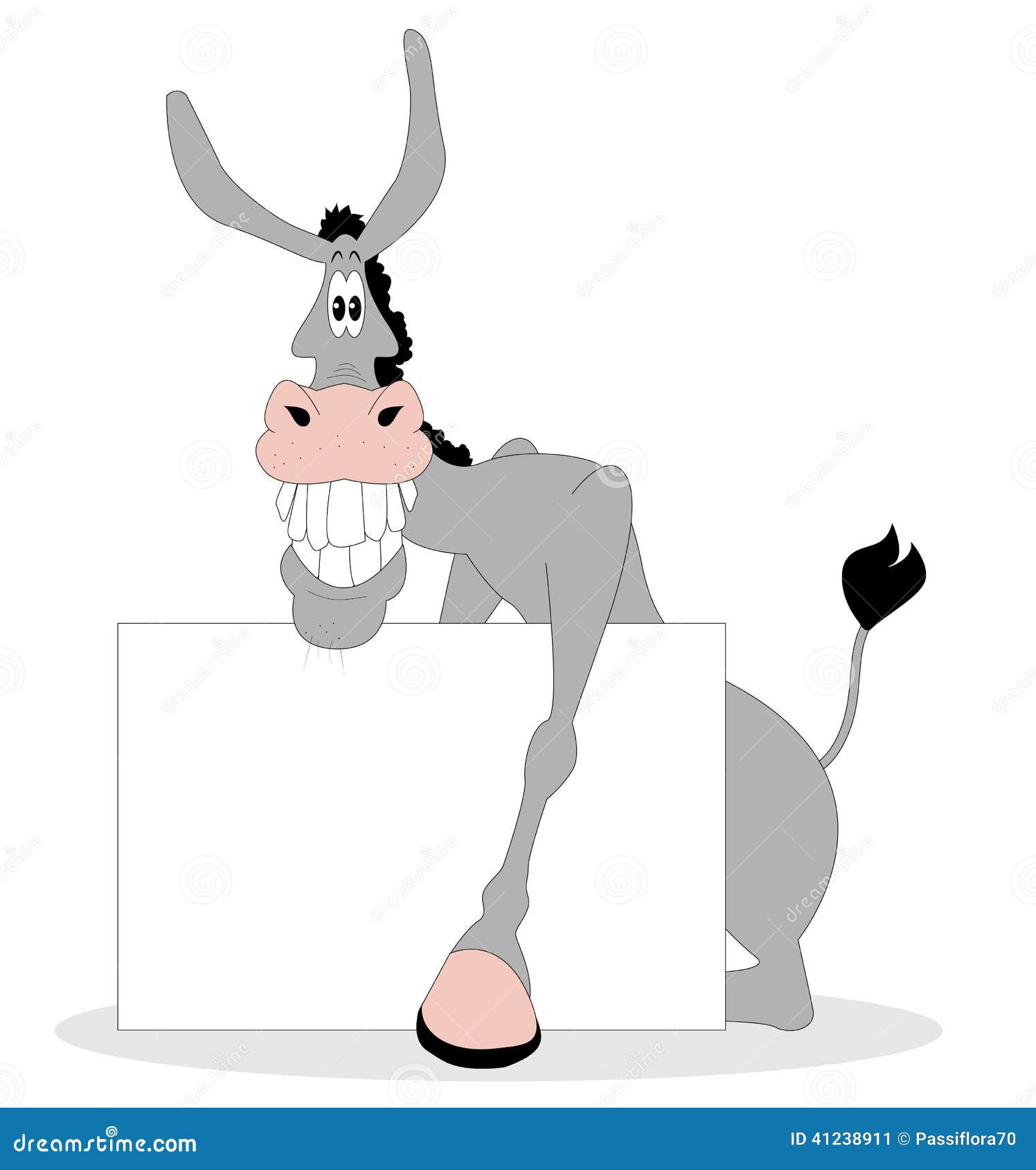 Mula por sonrisa grande ilustración del vector. Ilustración de ...