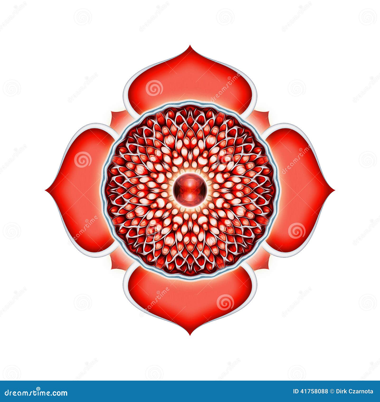 Muladhara Chakra Logo Template. First Root Chakra Symbol. Red And Gold Sacral Sign Meditation ...