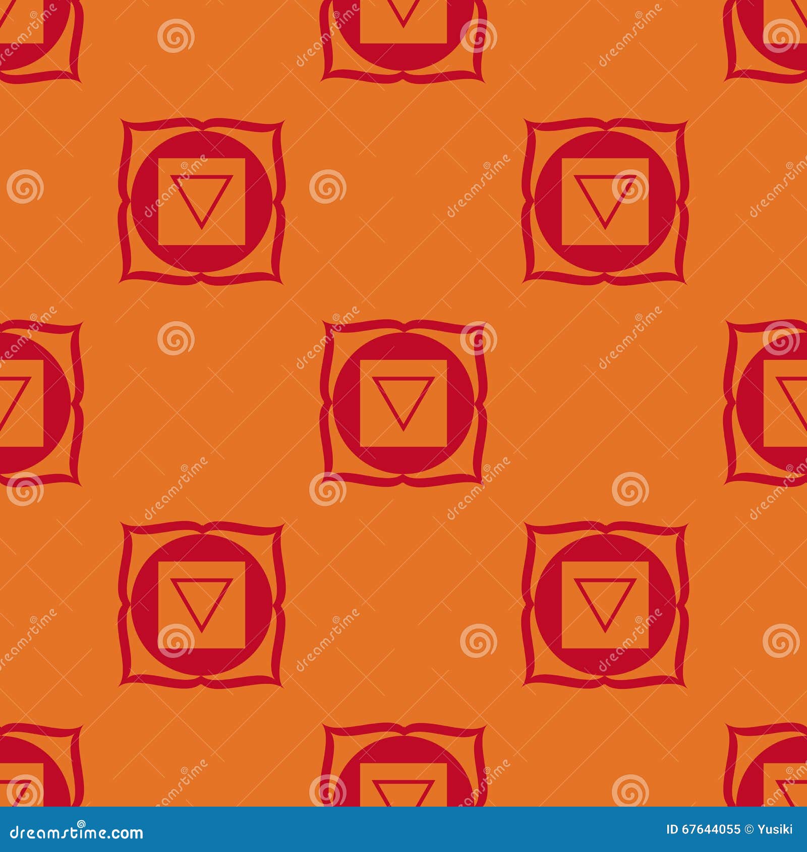 Muladhara - Root Chakra. the Symbol of the First Chakra Stock Illustration - Illustration of ...