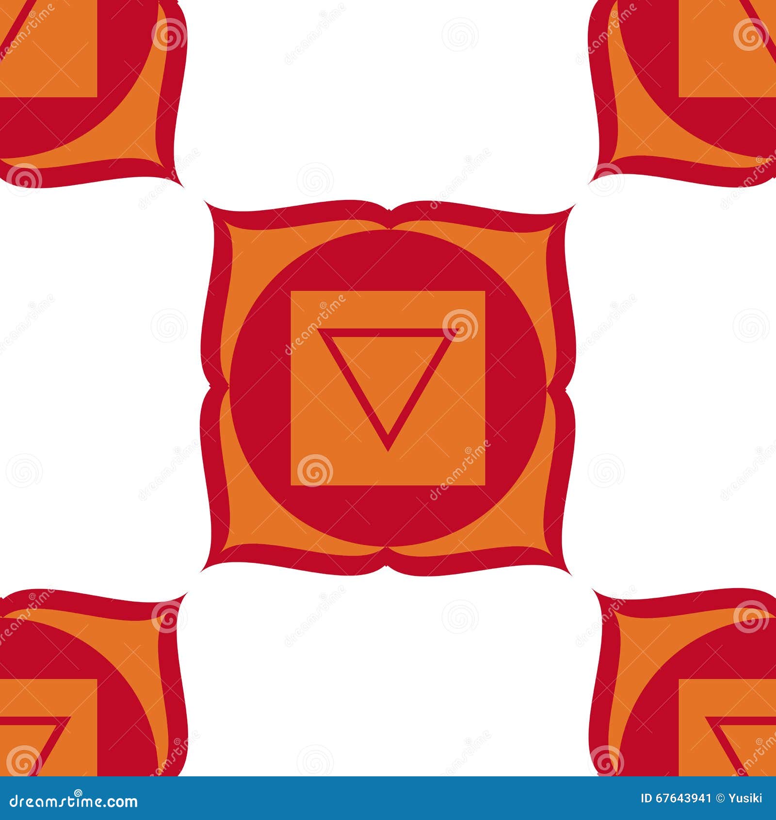 Muladhara - Wurzel Chakra Das Symbol Des Ersten Chakra Vektor Stock ...