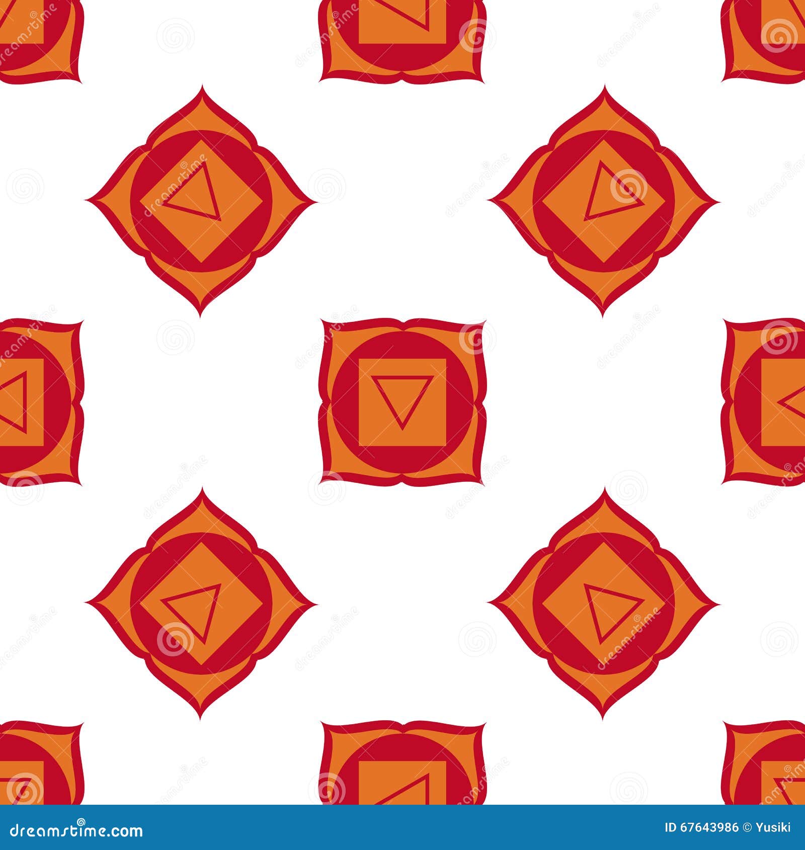 Muladhara - Wurzel Chakra Das Symbol Des Ersten Chakra Vektor Stock ...