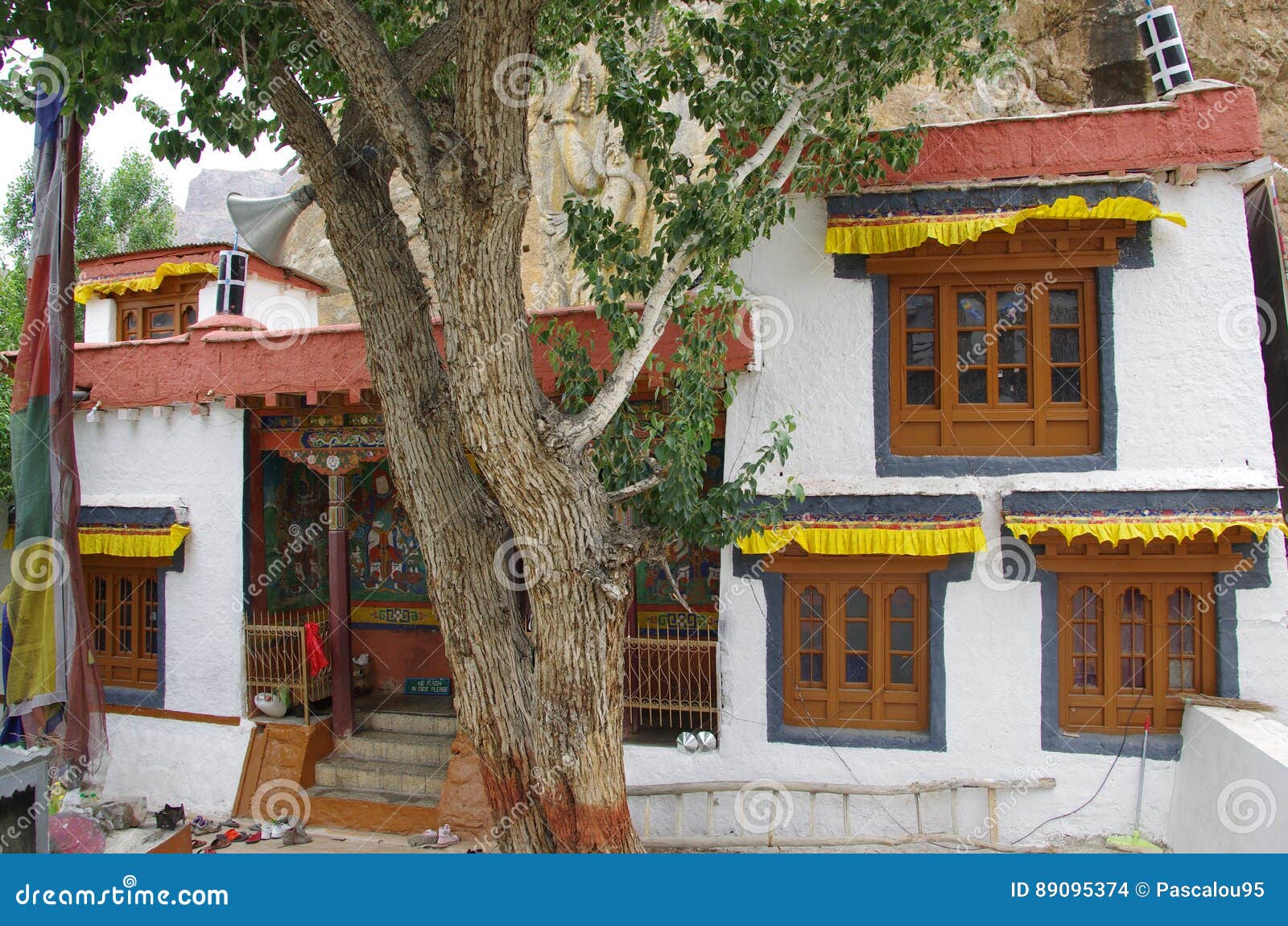 Mulbekh Monastery in Ladakh, India Stock Photo - Image of religion ...
