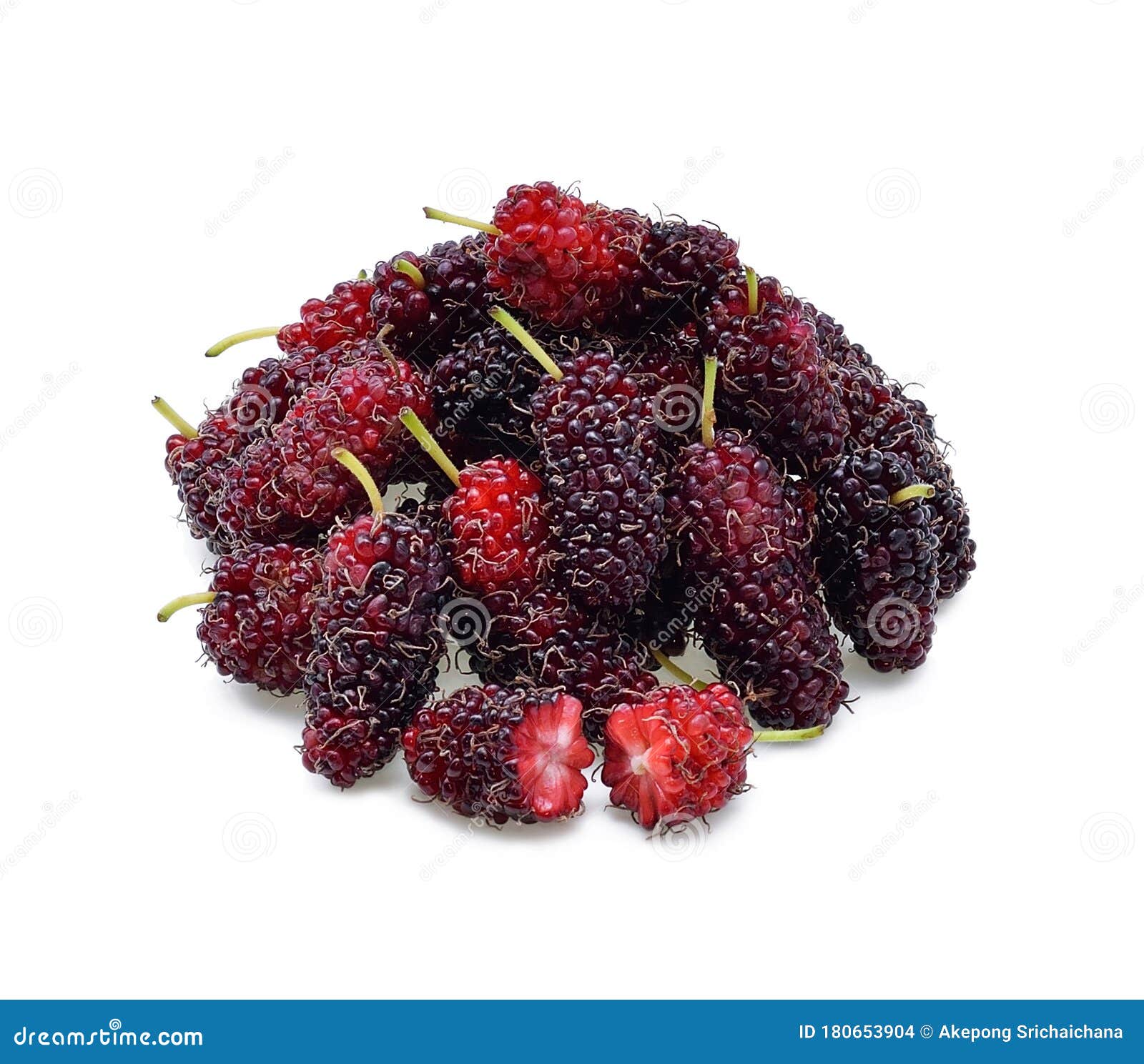 Mulberry isolated on white stock photo. Image of berry - 180653904