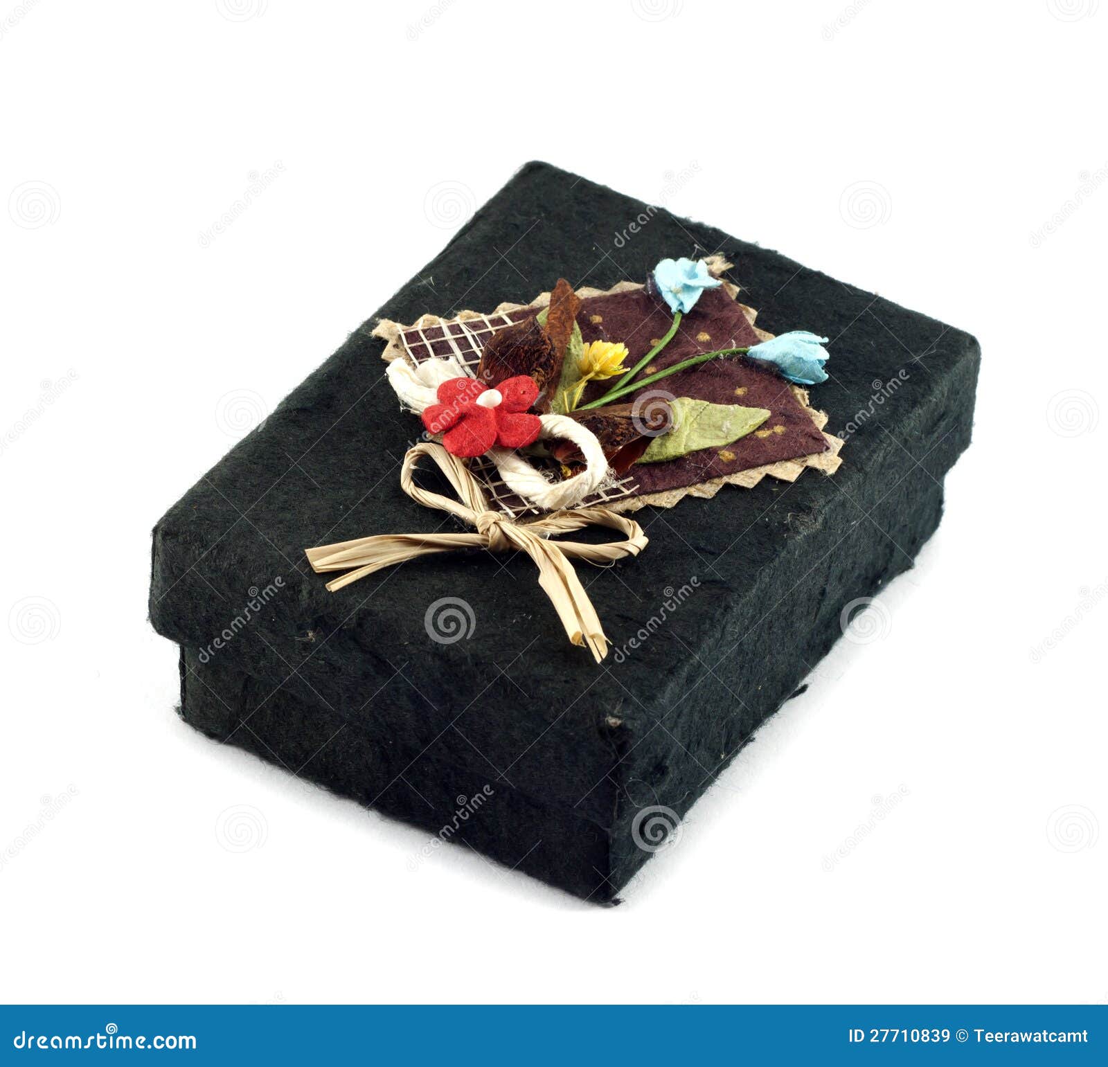 Mulberry Paper Black Box stock image. Image of love, handmade - 27710839