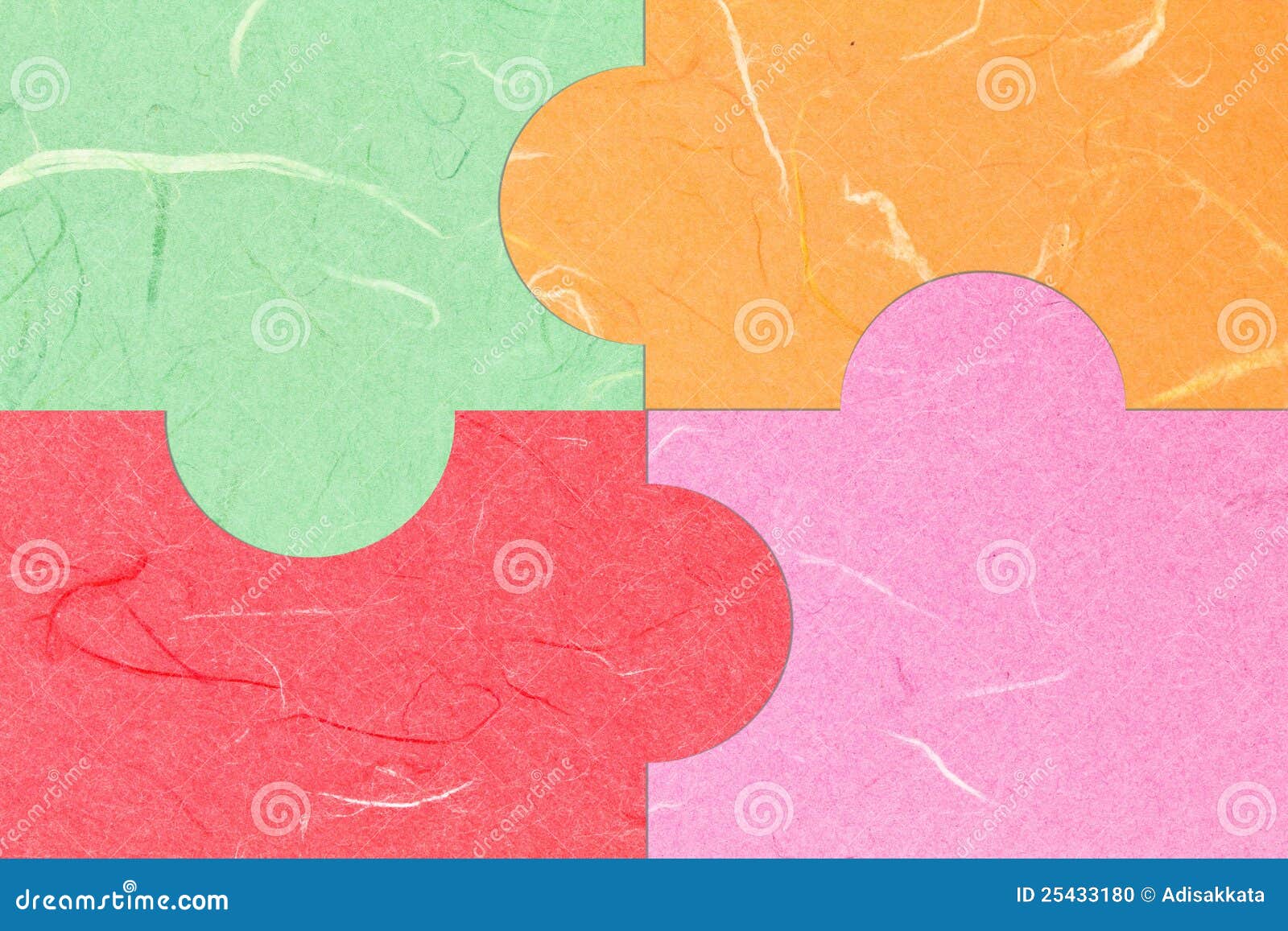 Paper Jigsaw Puzle In Box Isolated Royalty-Free Stock Photo ...