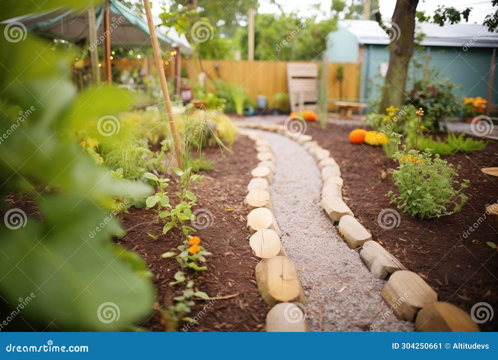 Mulched Food Forest Pathway Stock Image - Image of organic ...