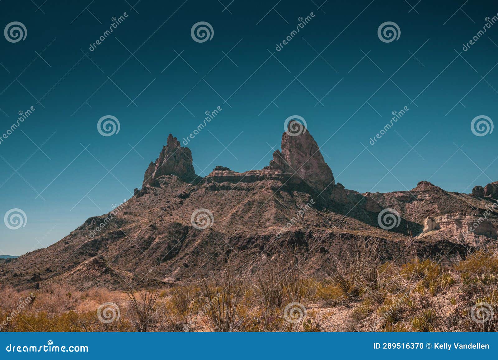 Mule Ears Rock Formation in Big Bend Stock Photo - Image of mule ...