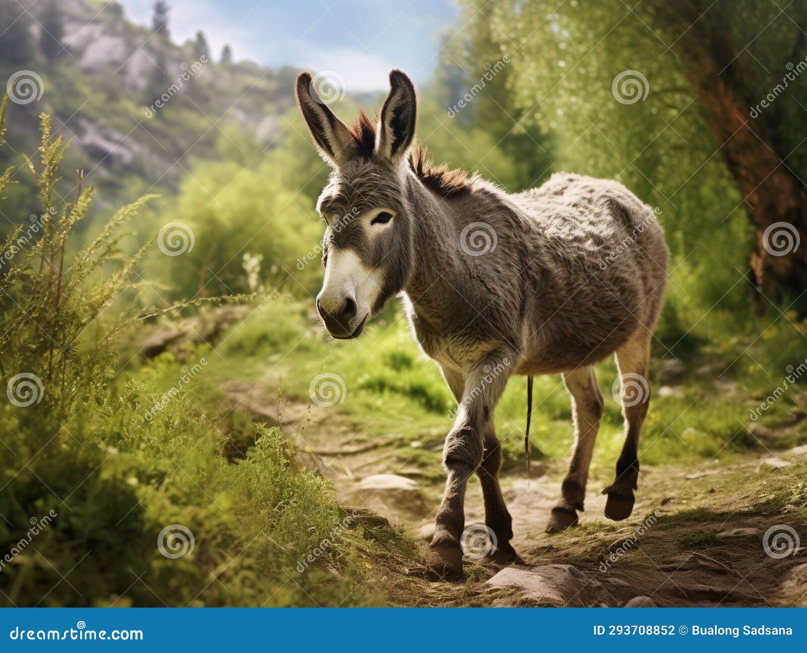 Mule stock illustration. Illustration of area, donkey - 293708852