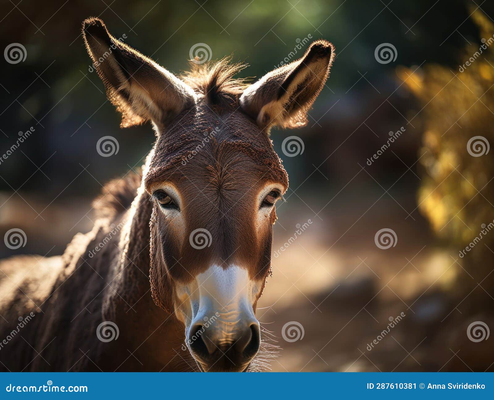 Mule Portrait Created with Generative AI Technology Stock Illustration ...