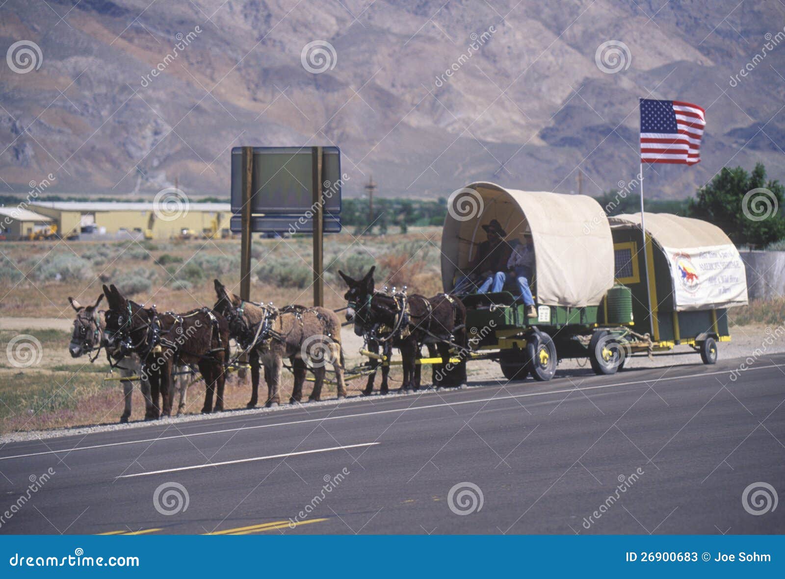 Mule team and wagon editorial stock photo. Image of living - 26900683