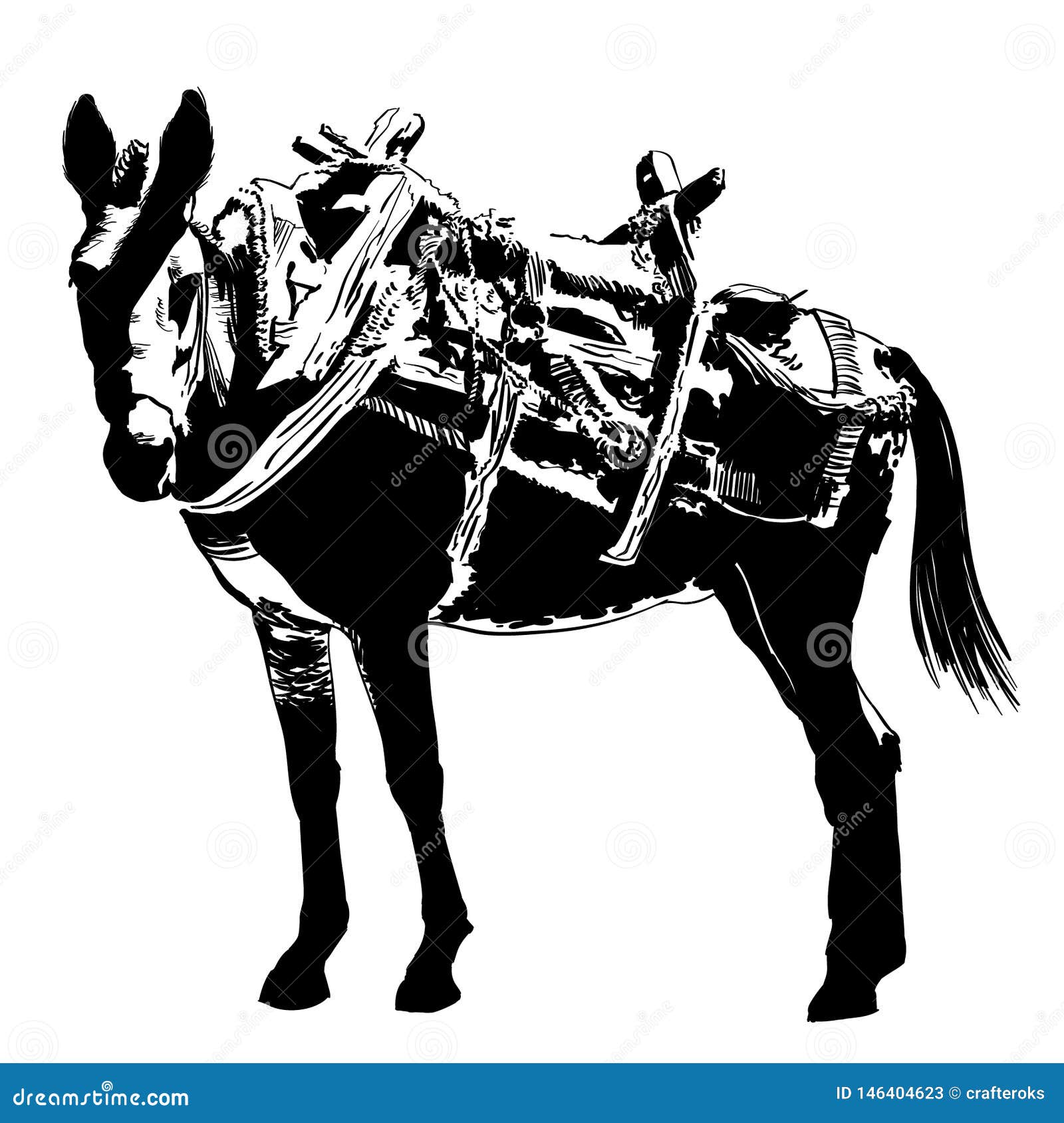 Mule Vector Eps Illustration by Crafteroks Stock Vector - Illustration ...