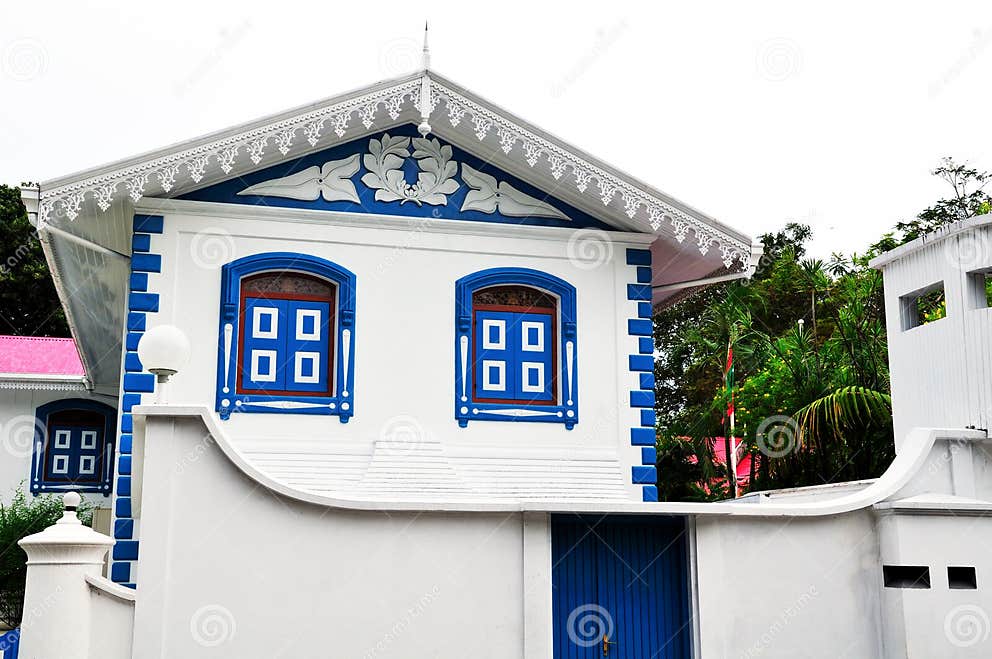 Muleeaage Palace in Maldives Stock Image - Image of structure, capital ...