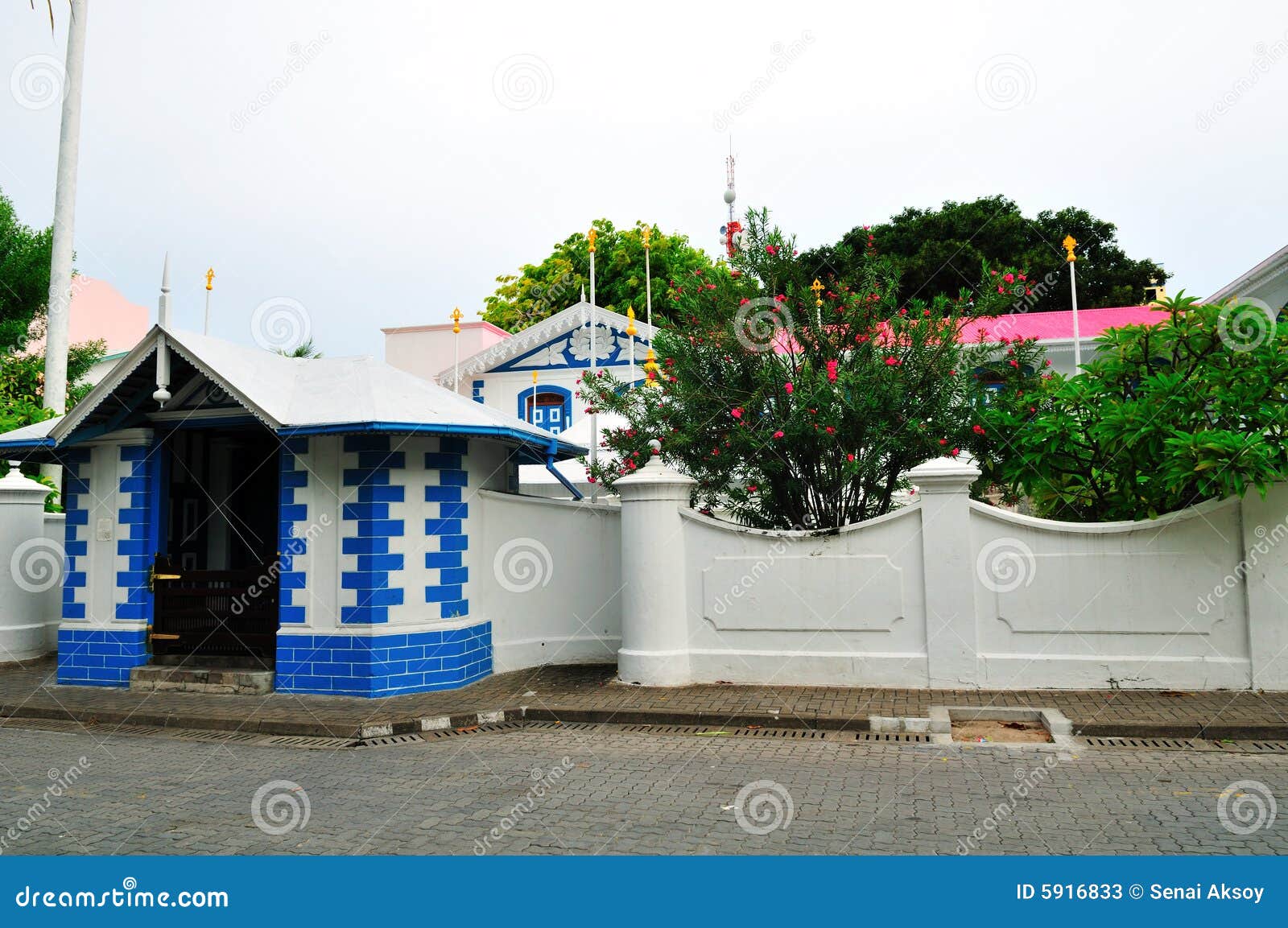 Muleeaage Palace in Maldives Stock Image - Image of exterior, building ...
